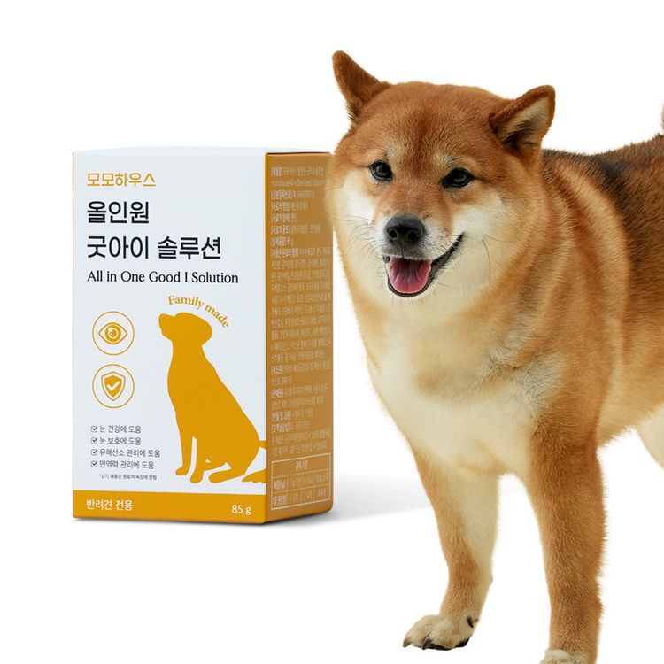 모모하우스 올인원 굿아이 솔루션 1박스 강아지 눈 영양제 면역력 눈물자국 홈플러스 택배배송