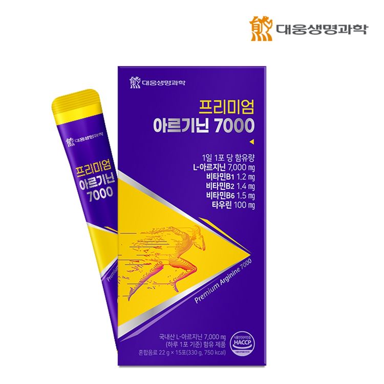 대웅생명과학 프리미엄 고함량 L아르기닌 7000 15포 1박스 국내산 아르지닌 오르니틴 홈플러스 택배배송