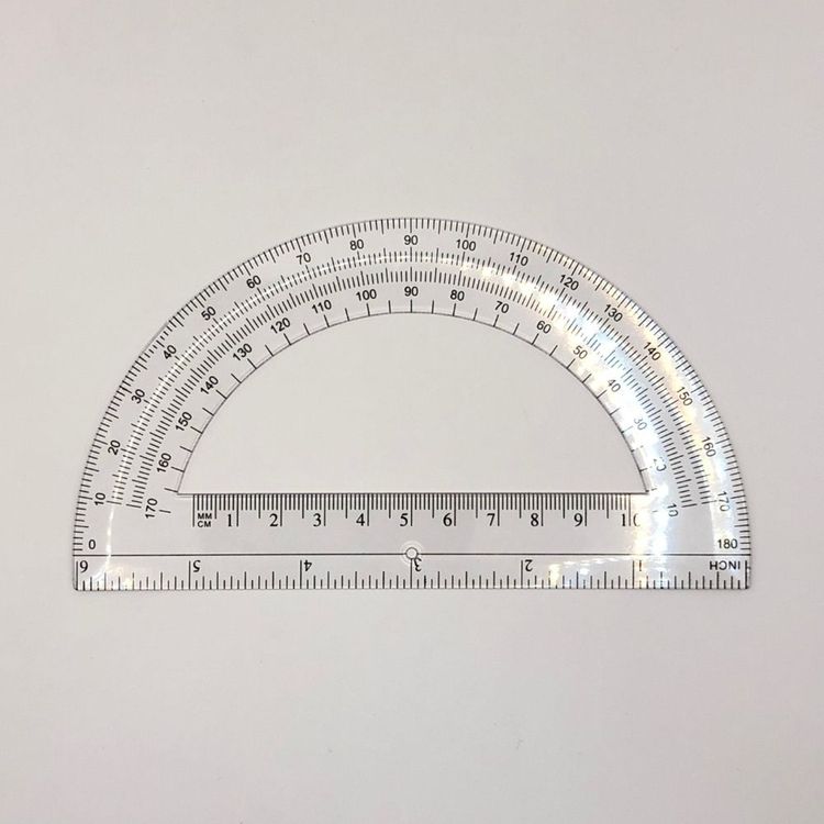 초등각도기 투명 각도기 단품 선명한 눈금 학교수업 홈플러스 택배배송