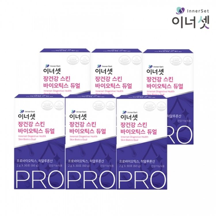 이너셋 스킨 바이오틱스 듀얼 2gx30포x6박스 휴온스 히알루론산 피부건강 홈플러스 택배배송