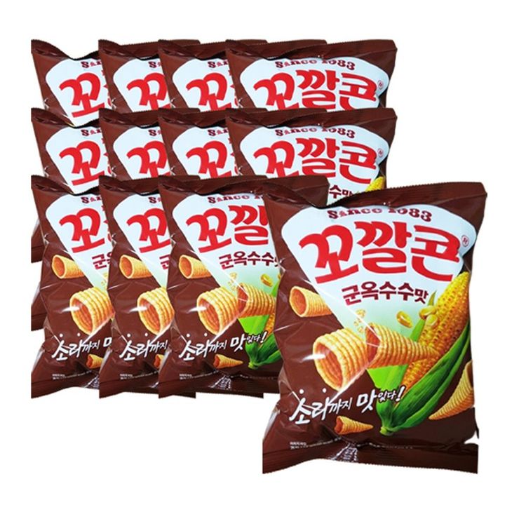 롯데 꼬깔콘 군옥수수맛 112g 12개 1박스 과자 간식 홈플러스 택배배송