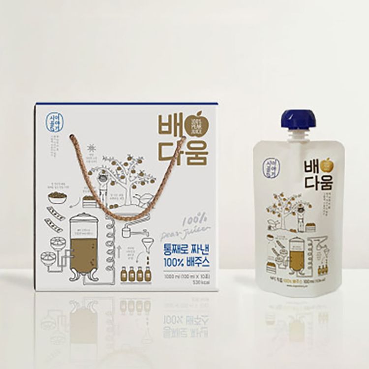 시골이야기 통째로 짜낸 100 저온착즙 배즙 배주스 국내산 당도보장 배다움 10팩 홈플러스 택배배송