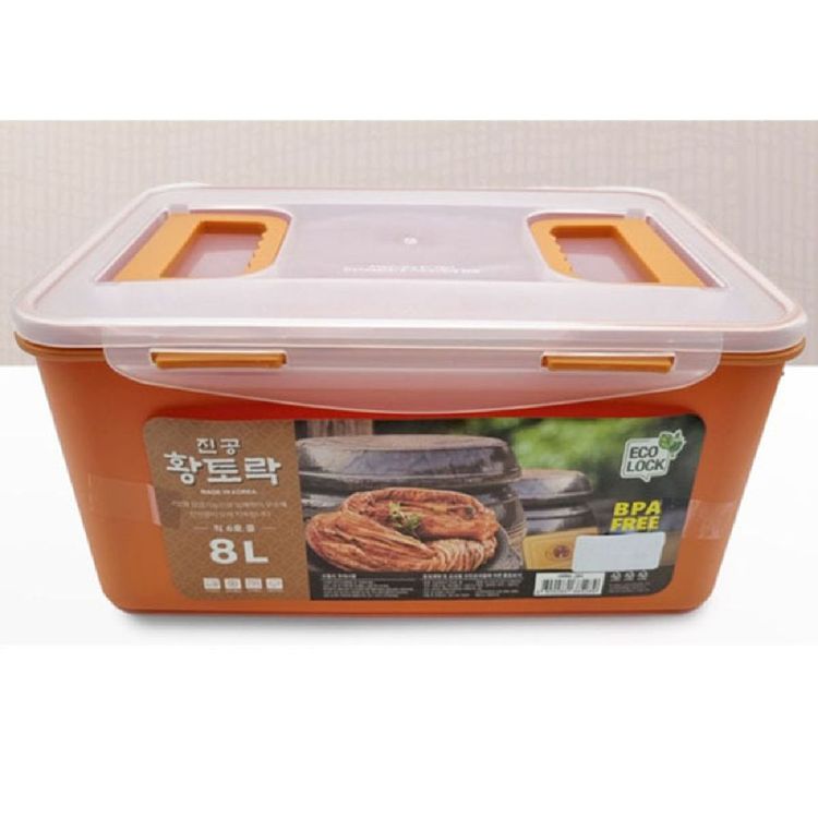 황토락 김치통 김장 밀폐 용기 진공 반찬통 8리터 홈플러스 택배배송