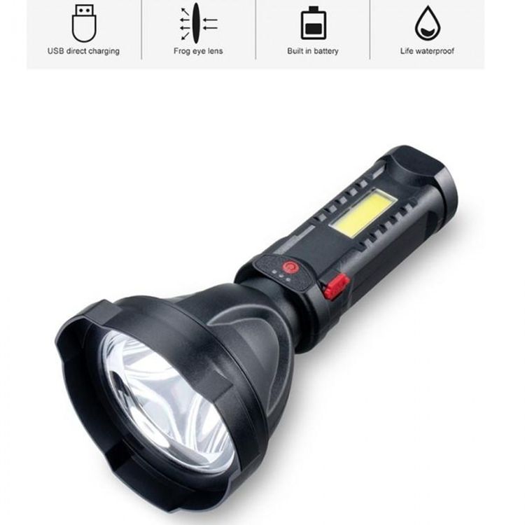 P500칩 Led 충전식 서치라이트 랜턴 손전등 후레쉬 홈플러스 택배배송