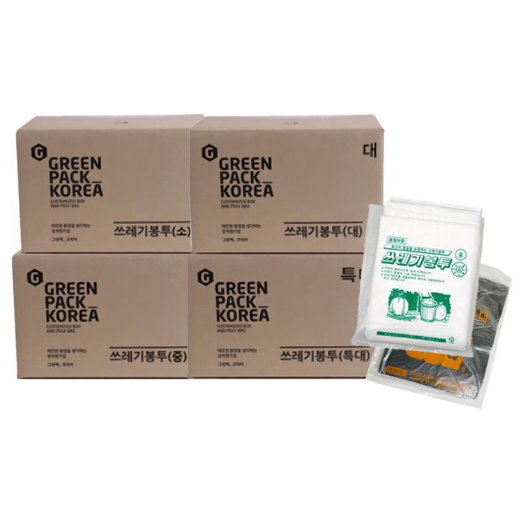 배접 쓰레기 봉투 백색 특대 1box 300p 가정용 업소용 대형 분리수거 재활용 봉지 홈플러스 택배배송