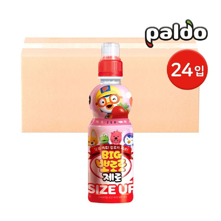 팔도 빅 뽀로로 제로 딸기맛 360ml 24입 대용량 음료 홈플러스 택배배송