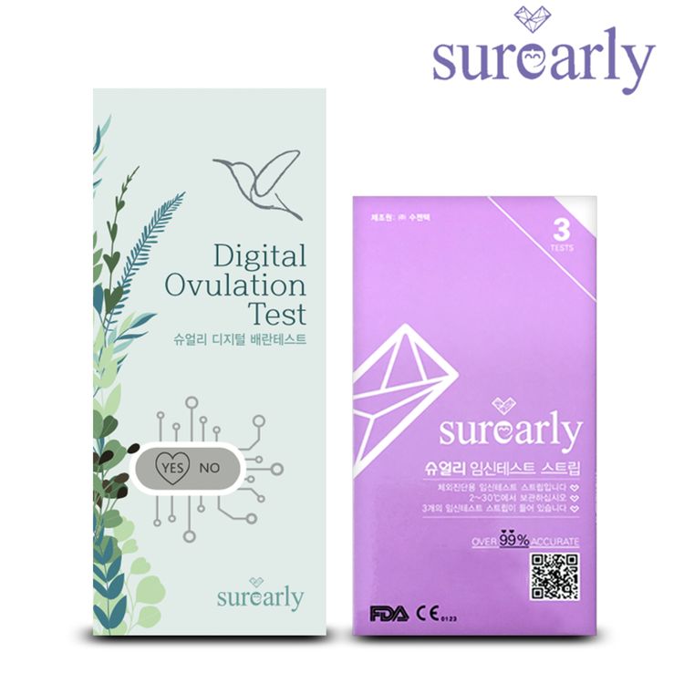 슈얼리 디지털 배란테스트기 7개입 슈얼리 스트립 임신테스트기 3개입 홈플러스 택배배송