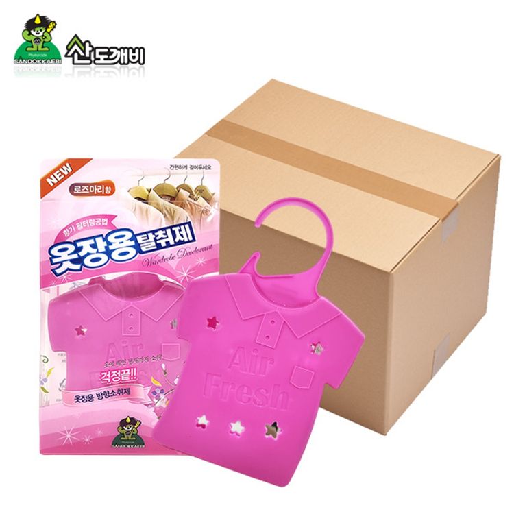 로엘리빙 옷장용 탈취제 로즈마리향 1box 24개입 옷걸이형 홈플러스 택배배송