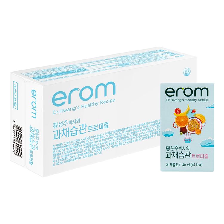 이롬 황성주 과채습관 트로피컬 140ml 48팩 야채 과채 과일 주스 홈플러스 택배배송