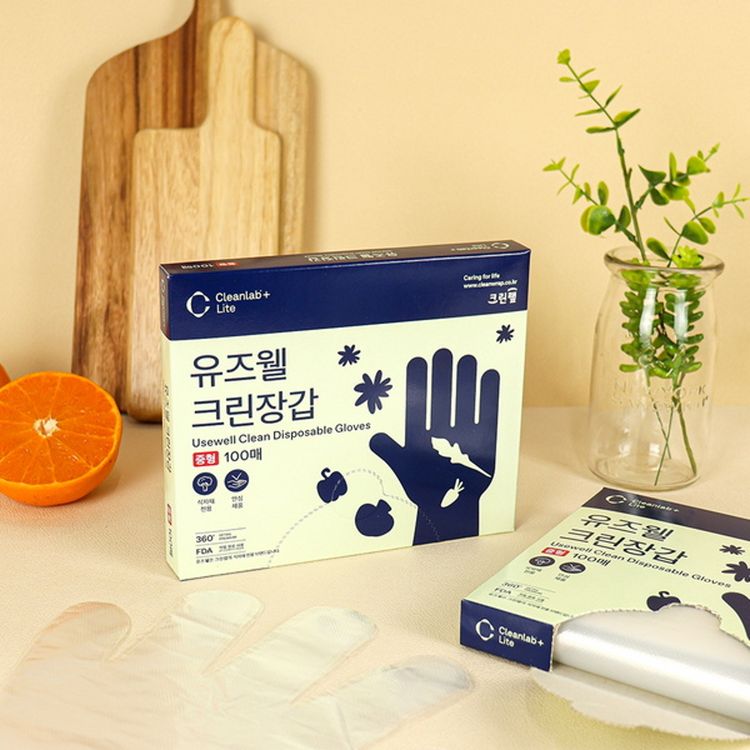 크린랩 유즈웰 크린장갑 100매 위생장갑 홈플러스 택배배송