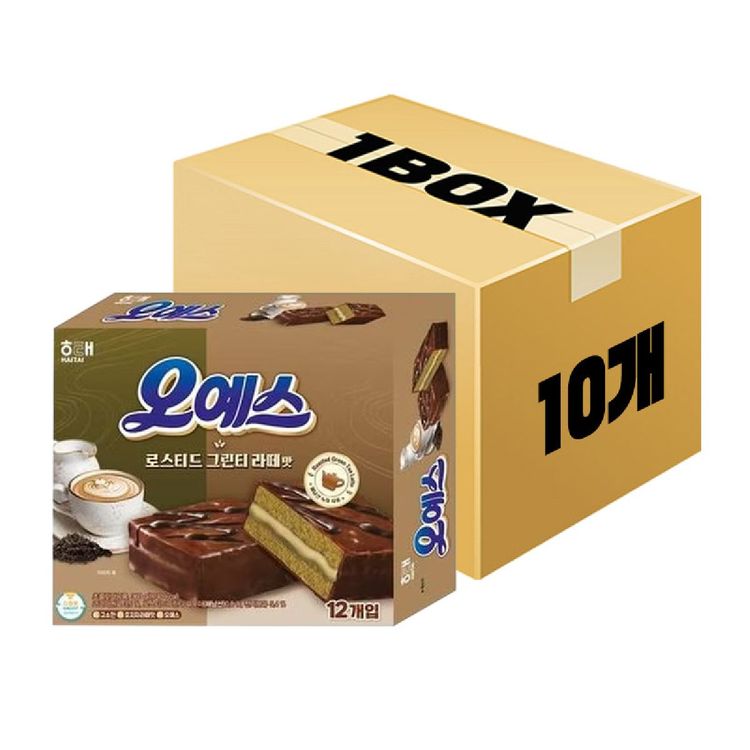 해태 오예스 로스티드 그린티 라떼맛 360gx10개x1박스 홈플러스 택배배송