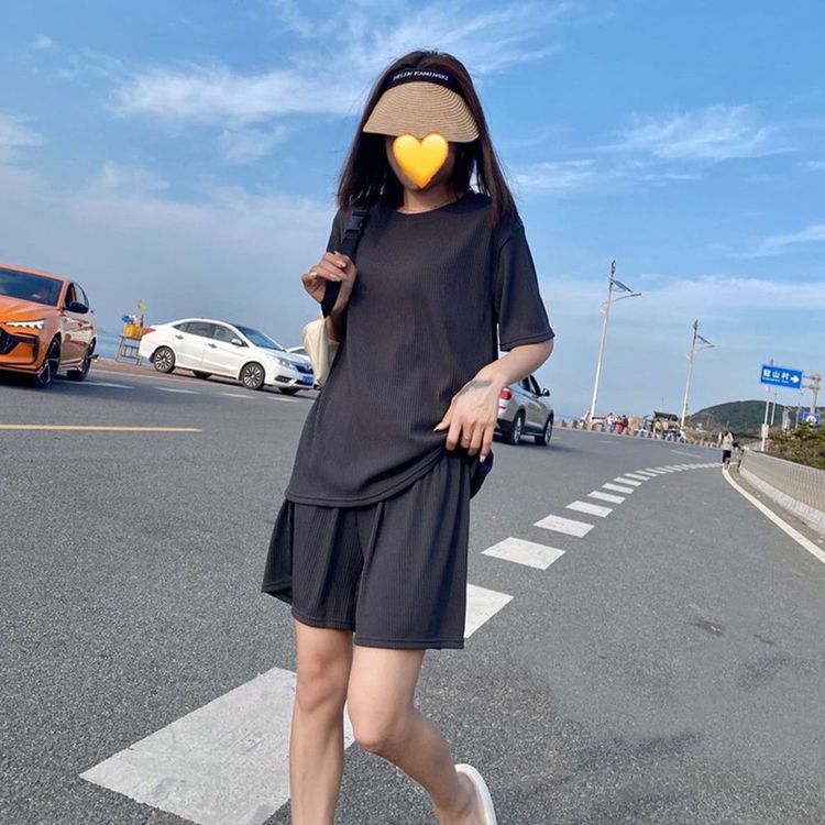 여성 여름 쿨 썸머 반팔 상하 예쁜 투피스 세트 블랙 홈플러스 택배배송