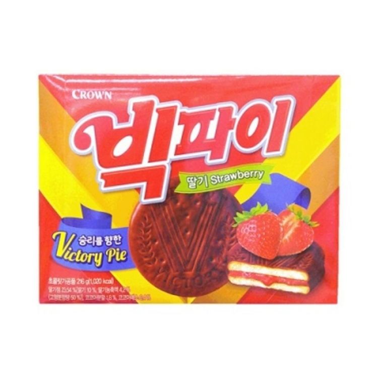 크라운제과 빅파이 딸기 216g 묶음 홈플러스 택배배송
