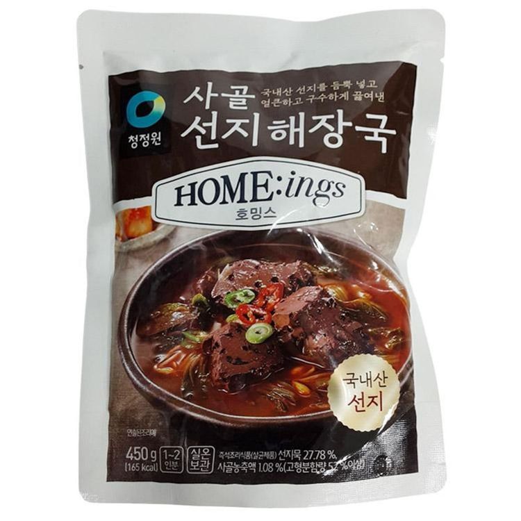청정원 종가집 사골 선지 해장국 450g 홈플러스 택배배송