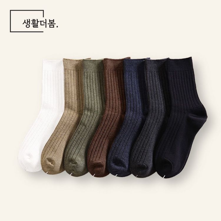 생활더봄 N3062d79c09 골지 남자 베이직 정장 중목양말 7켤레 홈플러스 택배배송