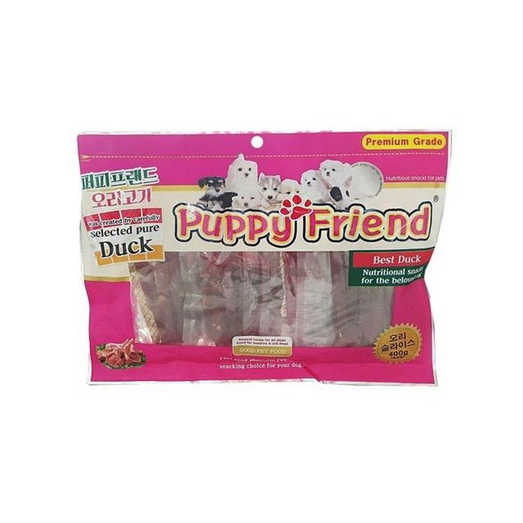 퍼피프렌드 오리고기 슬라이스400g 애견간식 영양간식 홈플러스 택배배송