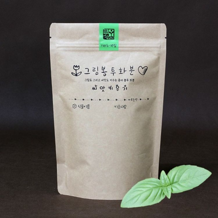 그림봉투화분 스위트바질 키우기세트 홈플러스 택배배송