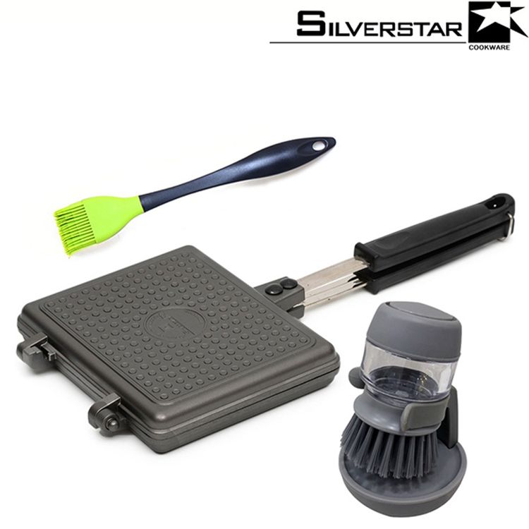 Silverstar 실버스타 오아이씨 인덕션 사각와플팬 사각와플팬세척솔기름솔 홈플러스 택배배송