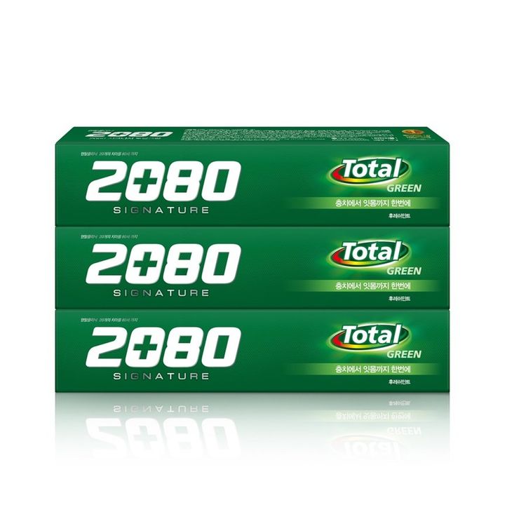 애경 2080 시그니처 그린라벨 치약 130G*3입 | 홈플러스