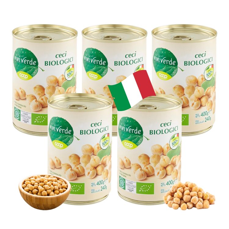 Coop 비비베르데 이탈리아 유기농 병아리콩칙피 400g 5캔 무첨가물 Non Gmo 홈플러스 택배배송