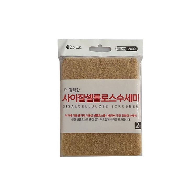 맑은하루 사이잘셀룰로스 수세미 2매 홈플러스 택배배송