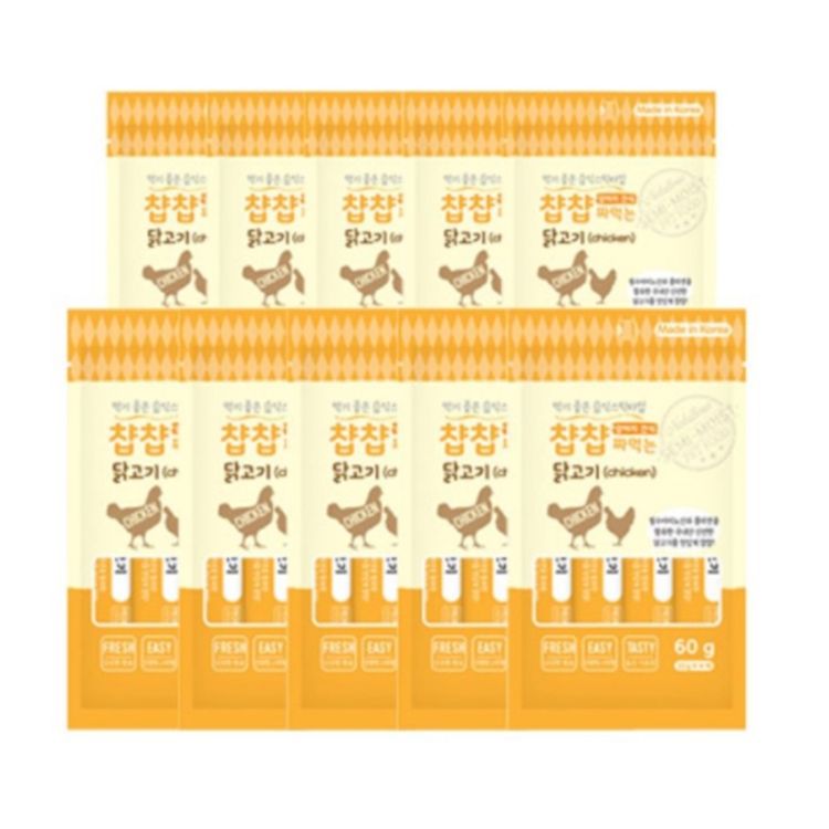 찹찹짜먹는 반려견용츄르 닭고기 60g 10개묶음 홈플러스 택배배송