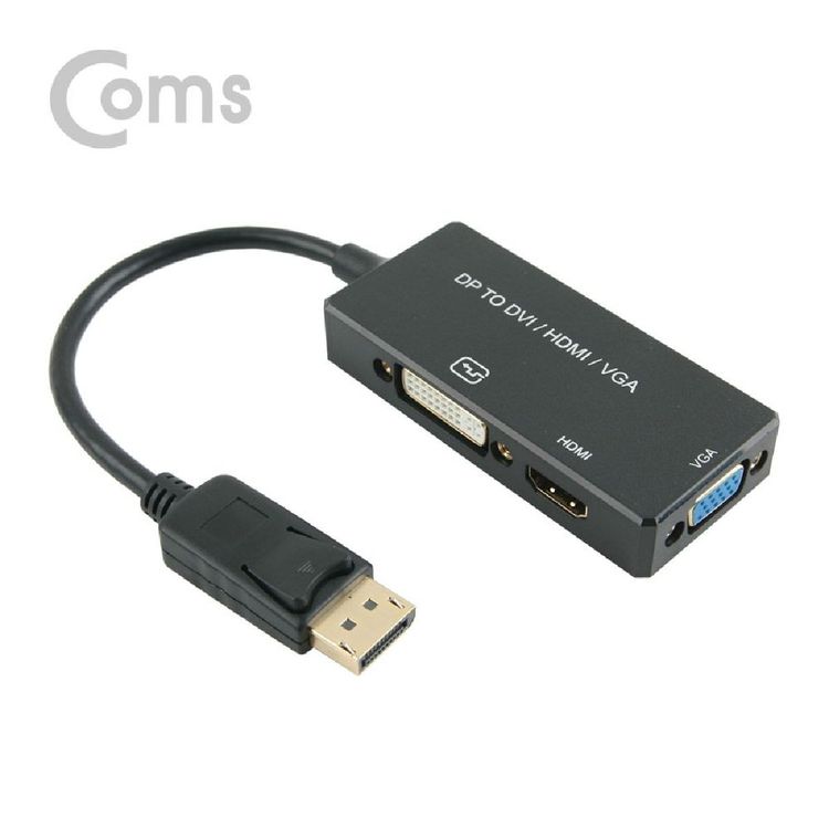 디스플레이 포트 컨버터3 In 1dp To Hdmi Dvi Vga 홈플러스 택배배송