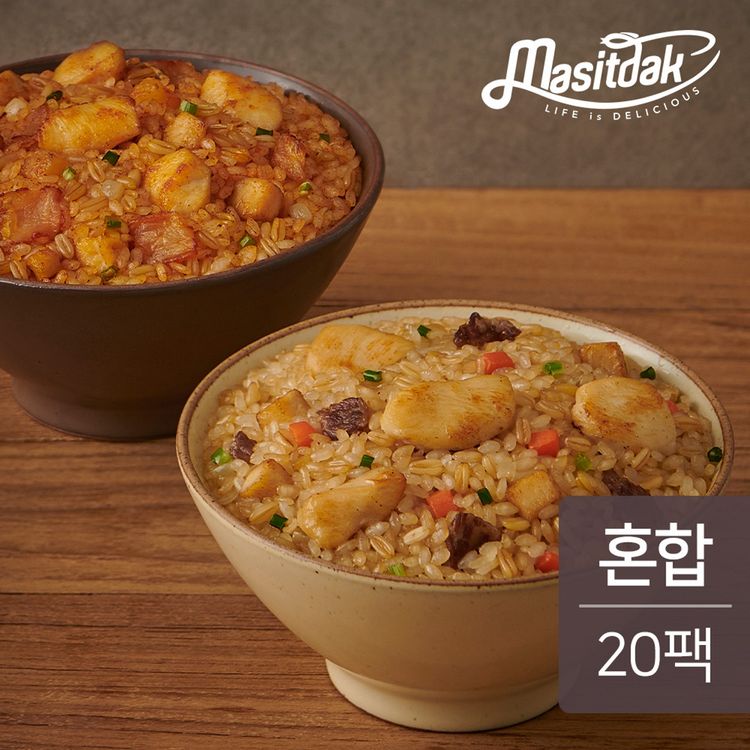 랭킹닭컴 맛있닭 더담은 닭가슴살 귀리 볶음밥 프로 혼합 275gx20팩 김치10 갈 홈플러스 택배배송