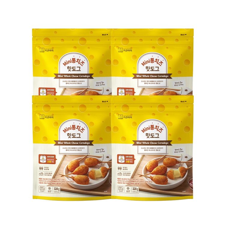 키큰아이 ★지퍼포장★ Mini 통치즈 핫도그8입 4봉 홈플러스 택배배송