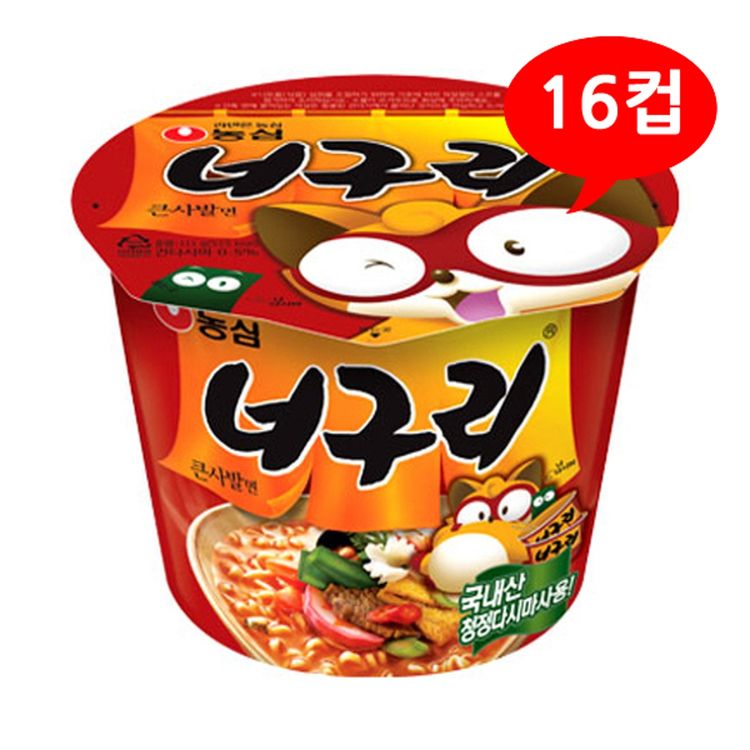 2001070 농심 너구리 큰사발 111gx16컵 홈플러스 택배배송