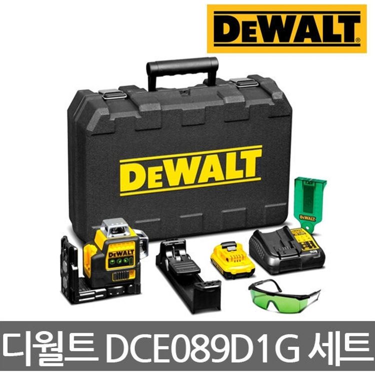 Dewalt디월트dce089d1g그린 레이저 레벨기108v 키트수직수평측정세트 홈플러스 택배배송