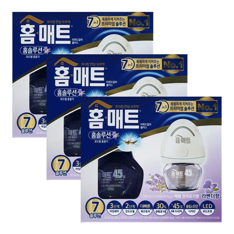 홈매트 모드형훈증기리퀴드 알파플러스 라벤더 45일 X 3개 홈플러스 택배배송