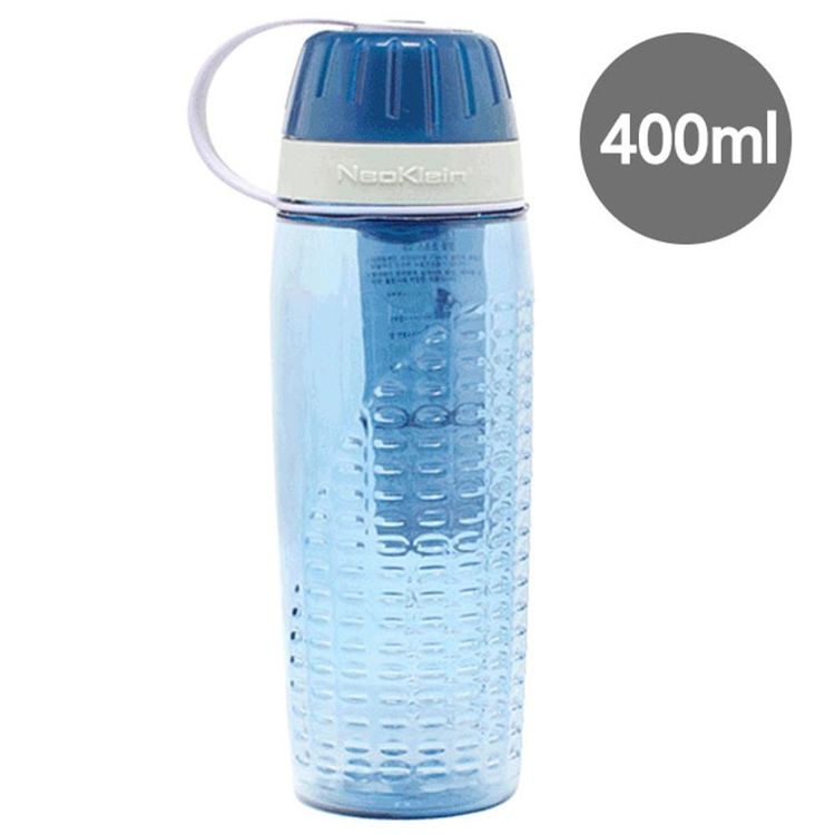 스포츠 물병 400ml 블루 뚜껑 일체형 단백질 쉐이커 홈플러스 택배배송