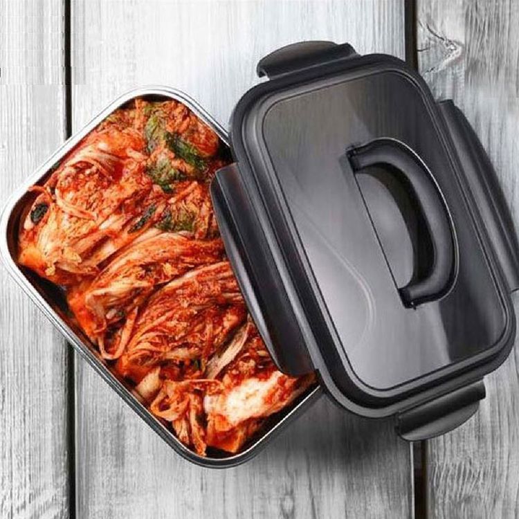 스텐304 사각용기 김치통 냉장고 정리 밀폐용기 스텐통 3800ml 홈플러스 택배배송