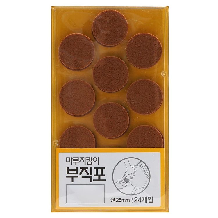 긁힘 층간소음 예방 마루바닥 보호패드 원형 25mm 24p 홈플러스 택배배송