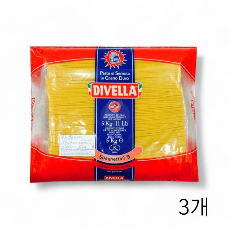 디벨라 스파게티니 9번 5kg X 3개 대용량 파스타면 홈플러스 택배배송