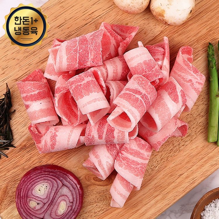냉동 한돈1 국내산 돼지고기 냉동대패 삼겹살 1kg 홈플러스 판매자택배