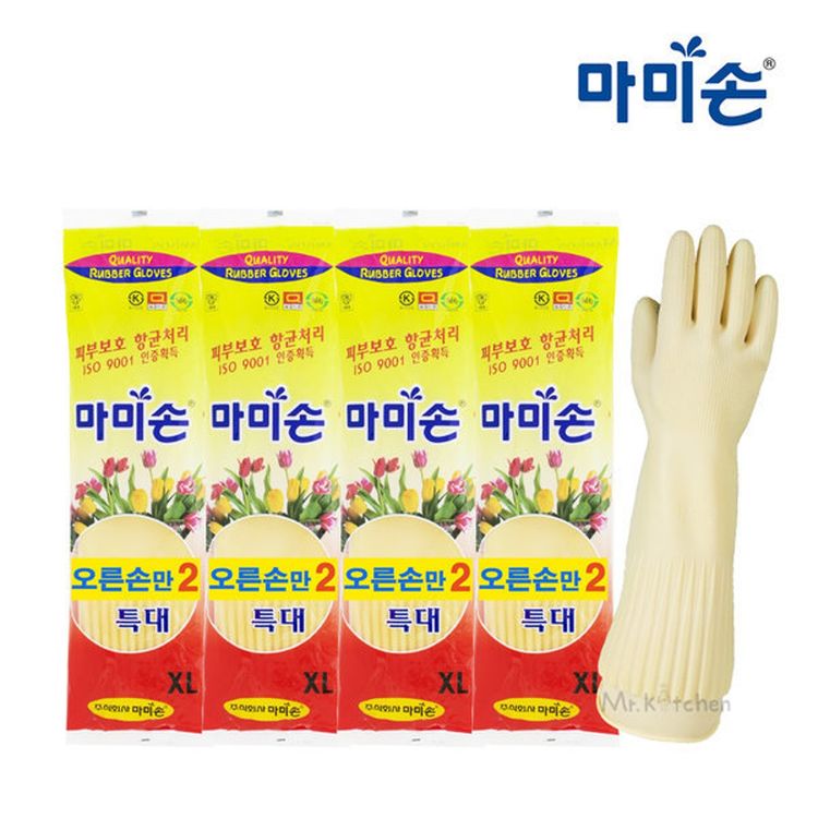마미손 고무장갑 화이트 특대 오른손2개 5켤레 홈플러스 택배배송