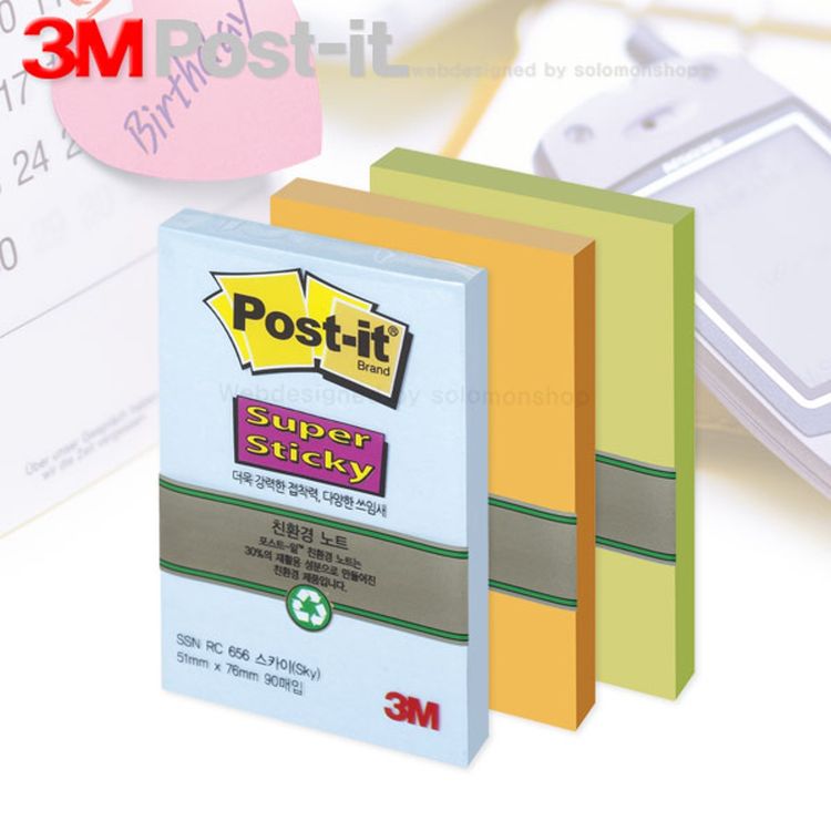 3m포스트잇 그리너노트656 Ssnrc 51x76mm 1패드90매쓰리엠포스트잇포스트잍 홈플러스 택배배송