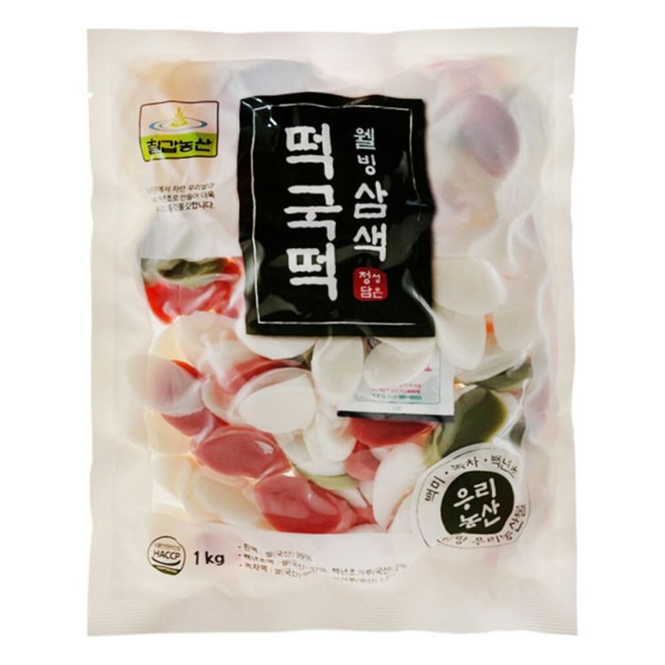 푸른들마켓 칠갑 웰빙삼색떡국1kg 홈플러스 택배배송