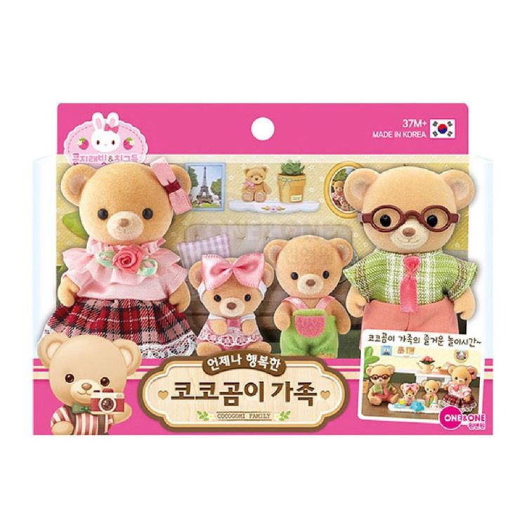 콩지래빗 코코곰이가족 1p 곰 인형 역할놀이 장난감 홈플러스 택배배송