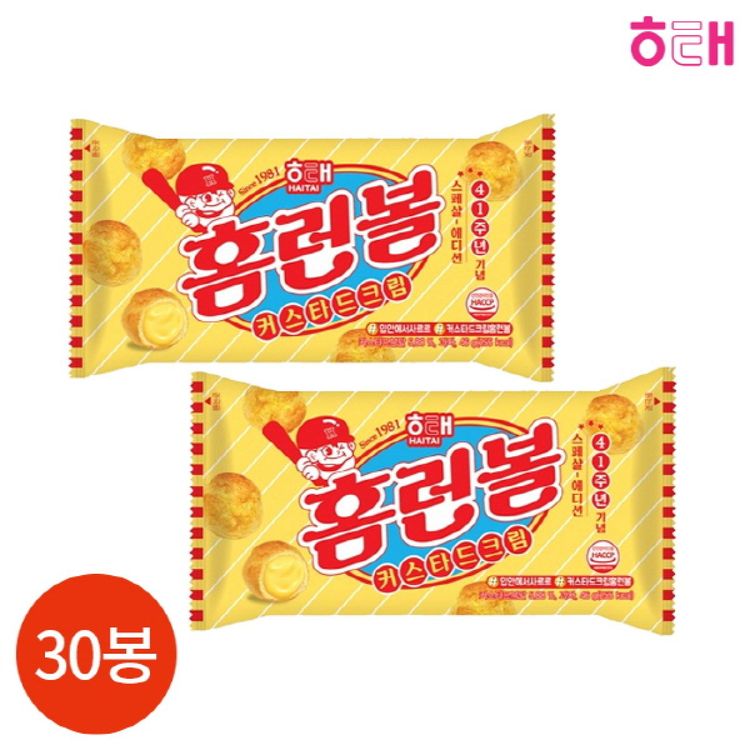 1014890 홈런볼 커스타드 크림 46gx30봉 홈플러스 택배배송
