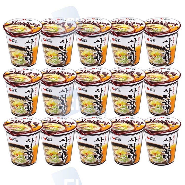 농심 사리곰탕 미니컵 15개 61g 작은 컵라면 사골국물 홈플러스 택배배송