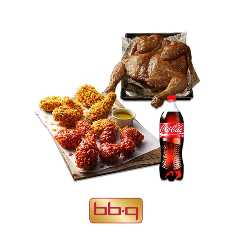 BBQ 황금올리브반반+파더s(갈릭)한마리+콜라1.25L | 홈플러스 택배배송