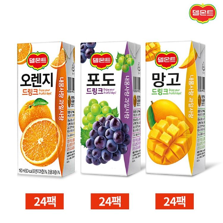 롯데 델몬트 망고 주스 음료 190ml 24EA | 홈플러스 택배배송
