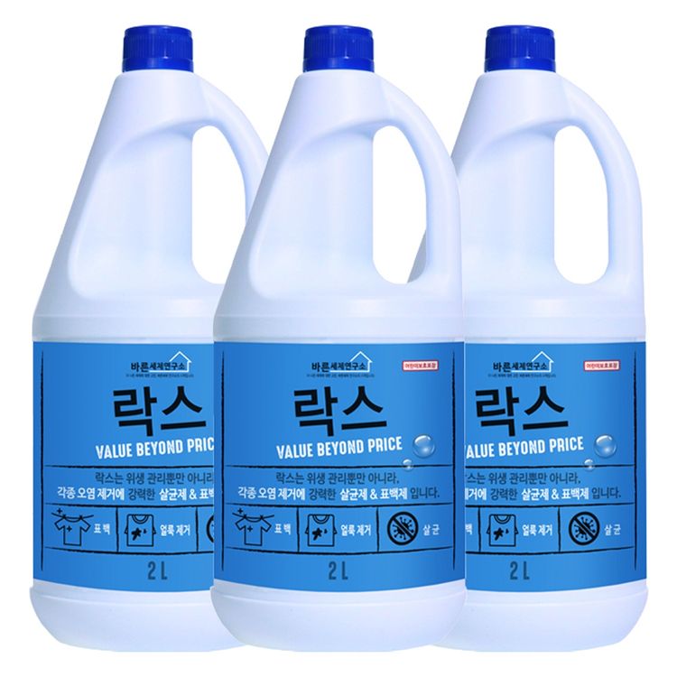 무궁화 바른세제연구소 락스 2l X 3개 홈플러스 택배배송