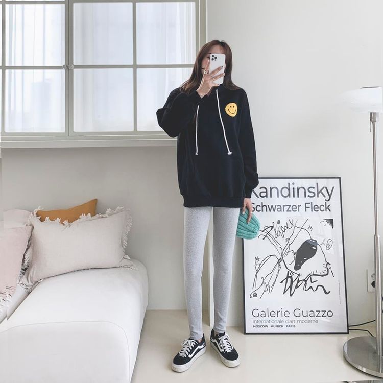 여자 기본 면원단 쫄바지 무지 스판 학생 레깅스 홈플러스 택배배송