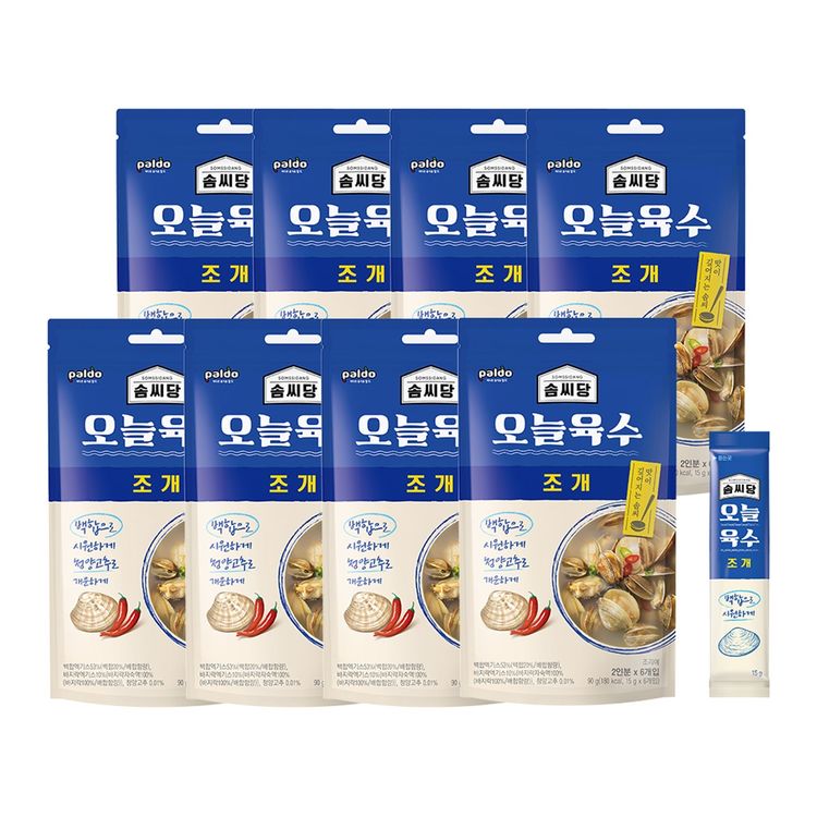 팔도 솜씨당 오늘육수 조개 15gx6개입 X 8개 홈플러스 판매자택배