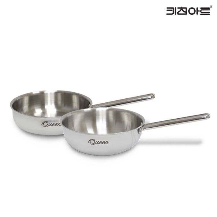 키친아트 퀸 통5중 스텐레스 Ih 인덕션용 후라이팬세트 2종a후20궁20 홈플러스 택배배송