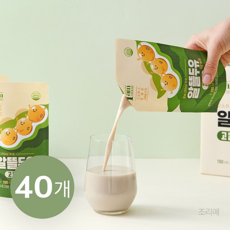 알뜰 두유 고칼슘 190ml x 40개 콩 단백질 식사대용 | 홈플러스 택배배송